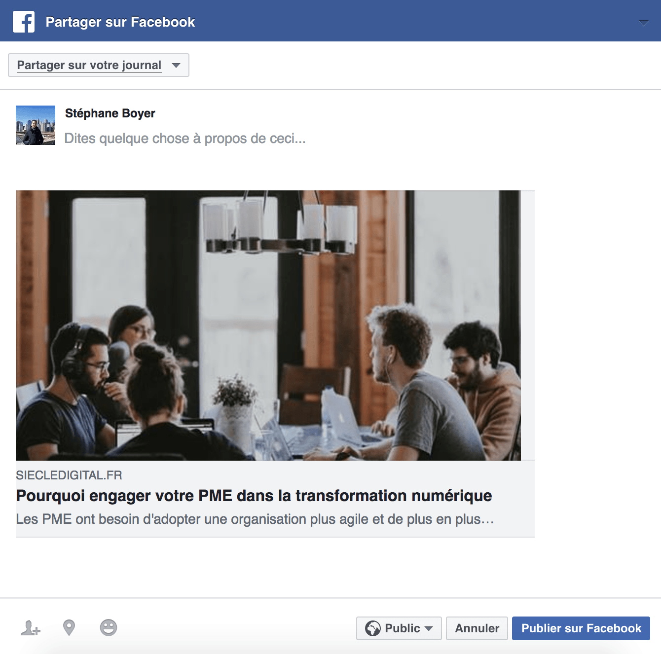 Au 1er août 2018 Facebook change, Sharee aussi - Sharee